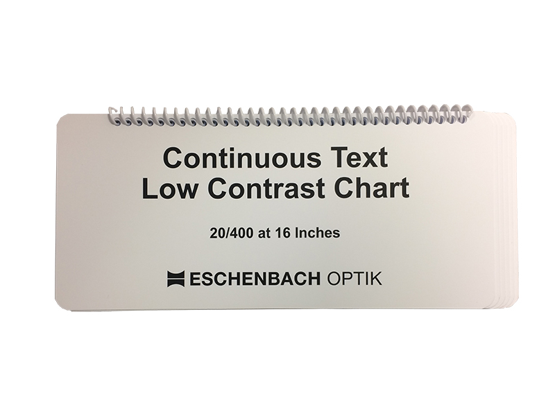 Continuous Text Low Contrast Chart